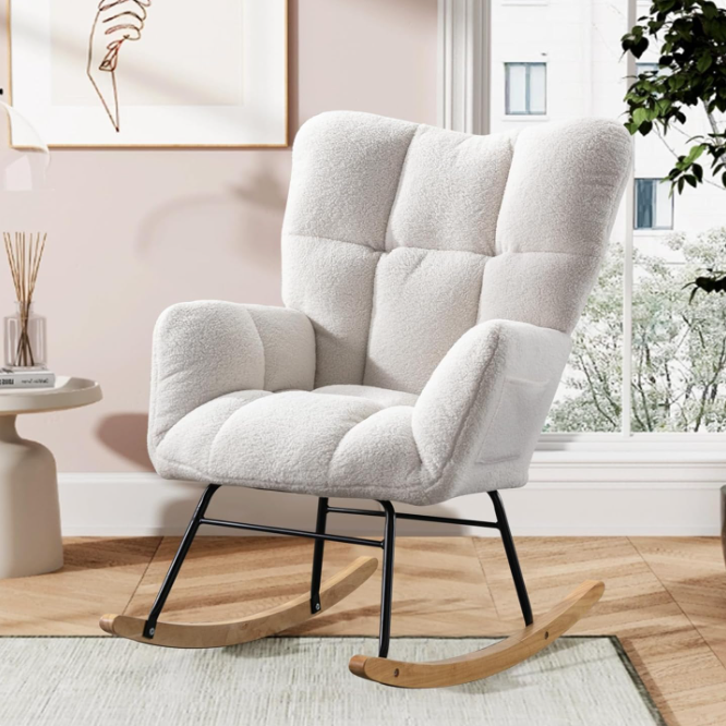 A6954,Nursery Rocking Chair – HCP WHOLESALE